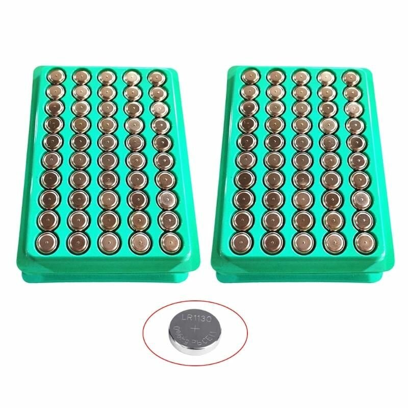 LR1130 LR54 AG10 SR1130 Батарейки, 100 штук