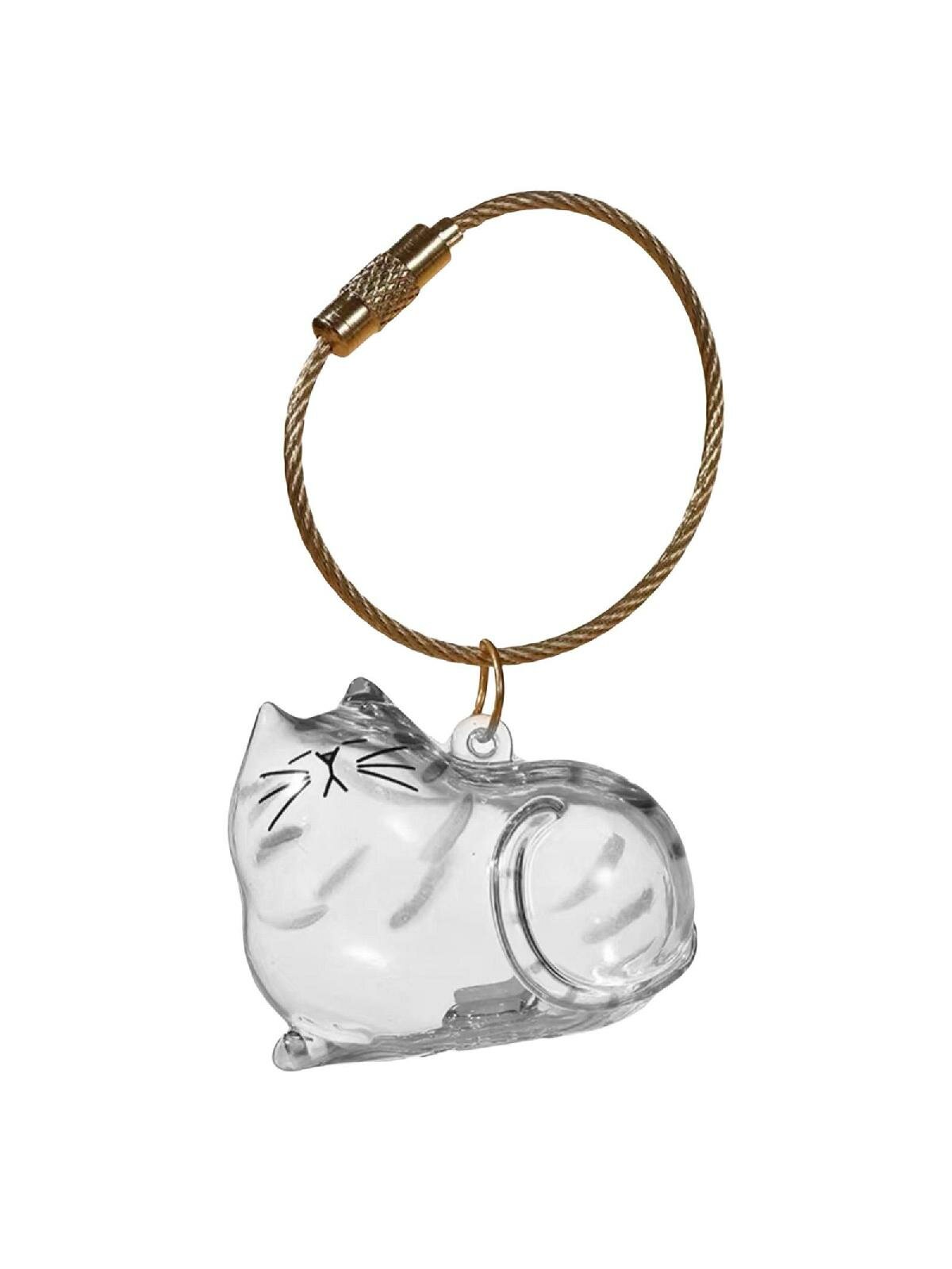 Контейнер для хранения Меха Мемориальных Кошек, Акриловая бутылка, Декоративный Брелок для рукоделия