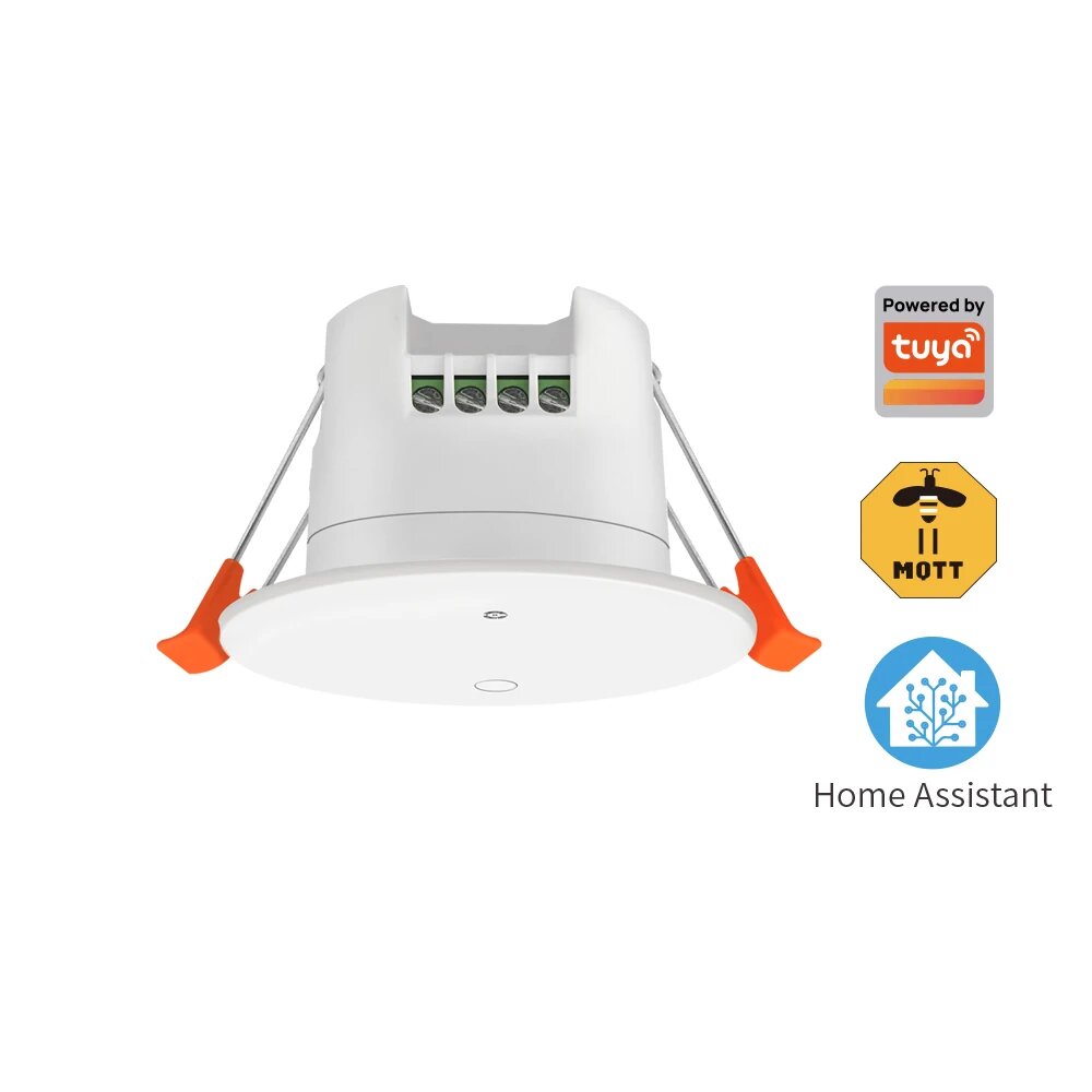 Датчик присутствия человека Tuya Zigbee Pir 24 ГГц и контроллер миллиметровой волны, датчик движения для умного дома, интеллектуальное включение/выключение яркости