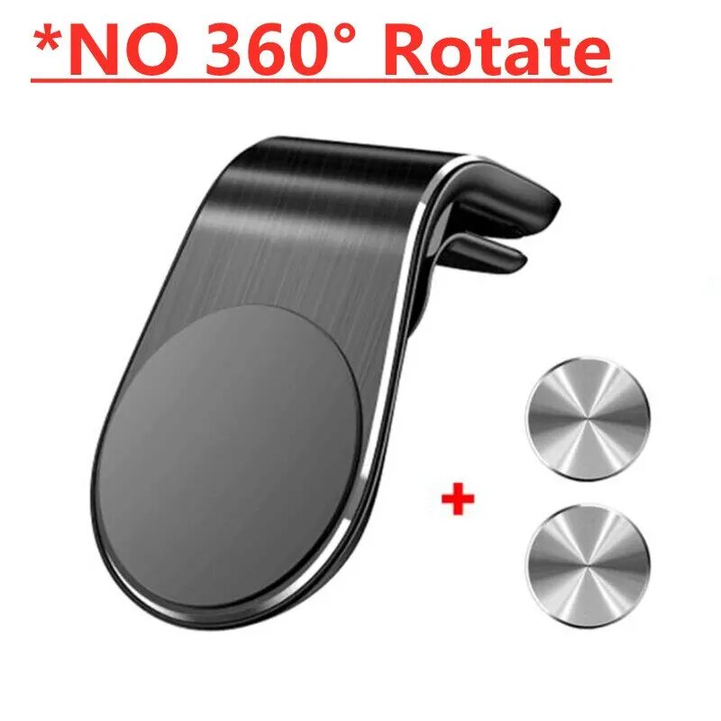 Магнитный держатель телефона в авто, на решетку, NO 360 Rotate-B