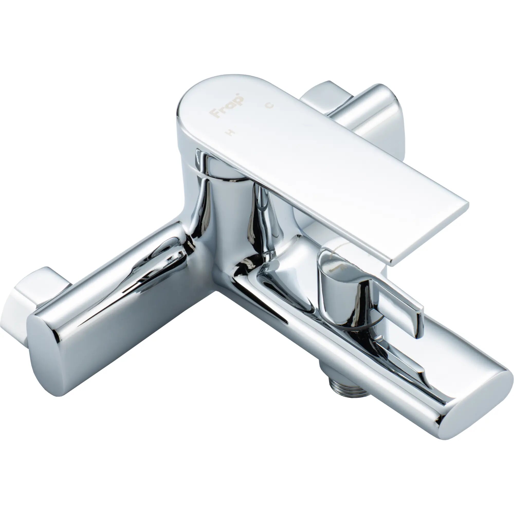 Смеситель для ванны Frap Arne однорычажный с лейкой и шлангом цвет хром