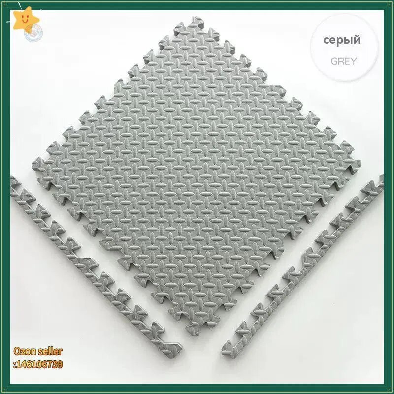 Модульная ПВХ плитка 300х300 мм, 100 шт, легкий монтаж, универсальное напольное покрытие для дома, спорта и улицы, замковая система, износостойкая и влагозащищённая