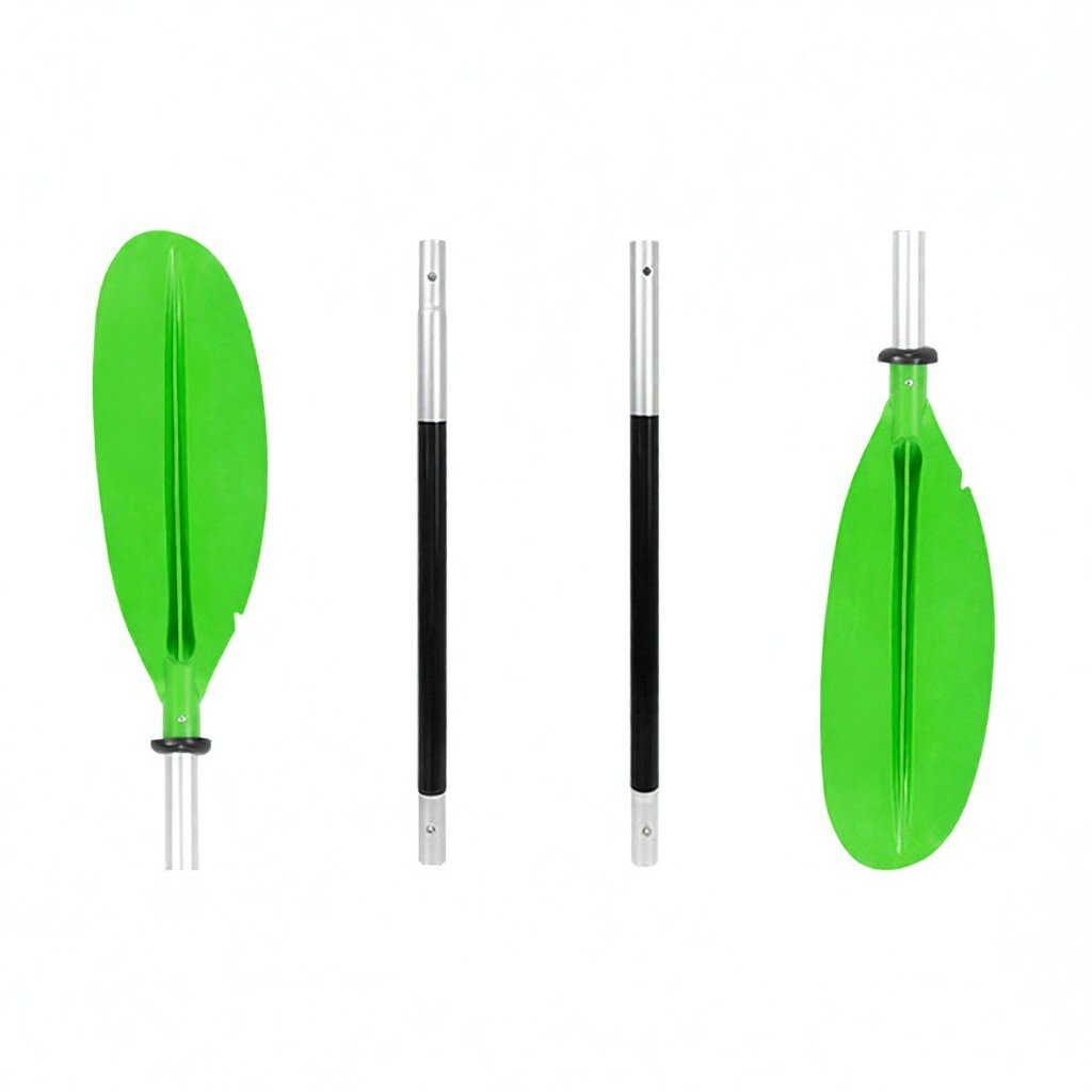 4 штуки Разделяемые Регулируемые весла для каяка с алюминиевым валом, двусторонние весла, цвет: черный/белый/красный/желтый/синий/зеленый, длина 221см, вес 910г, материал: алюминий, нейлон