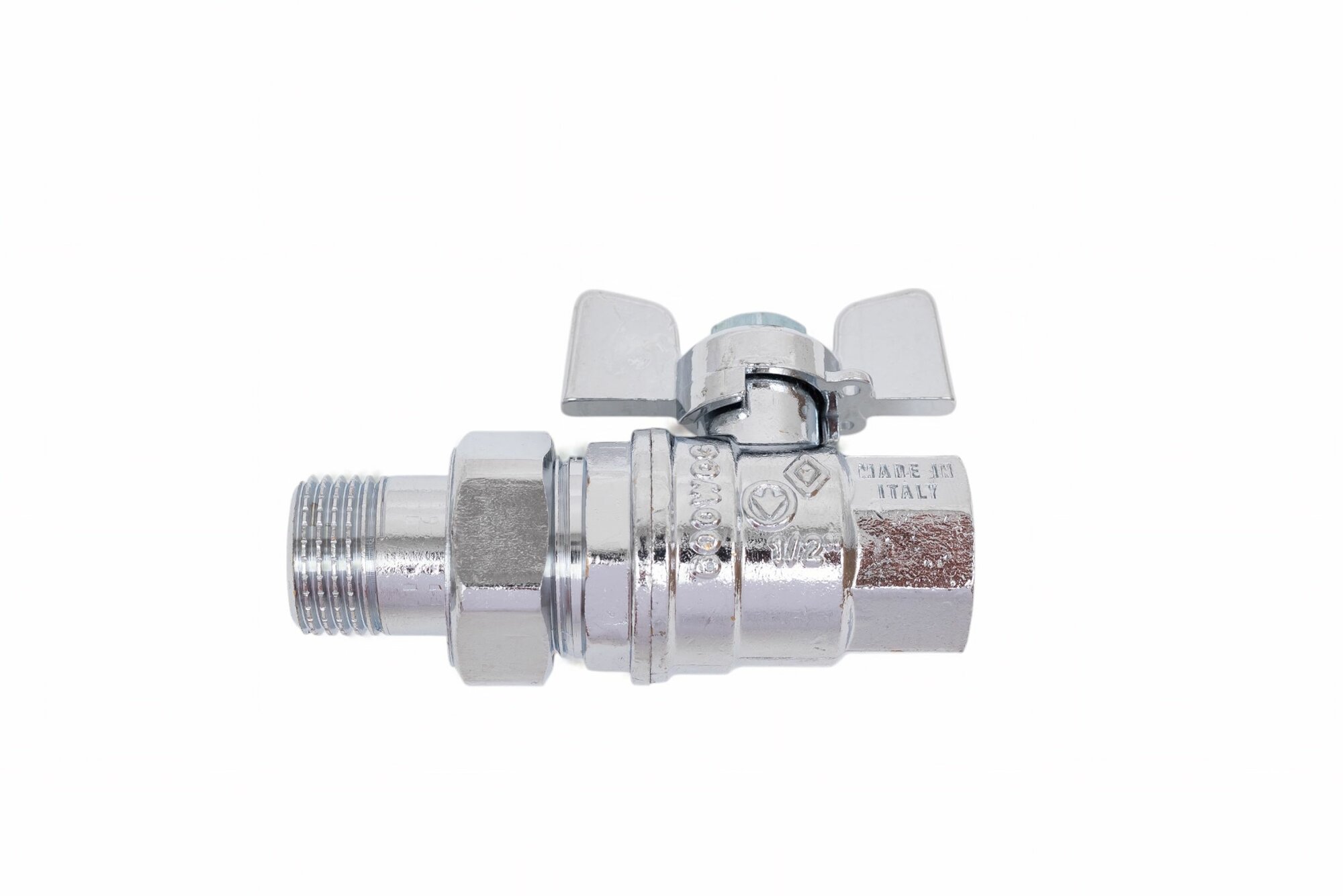 Шаровой кран Bugatti арт.322C G1/2" DN15 PN64 хром. 032204C