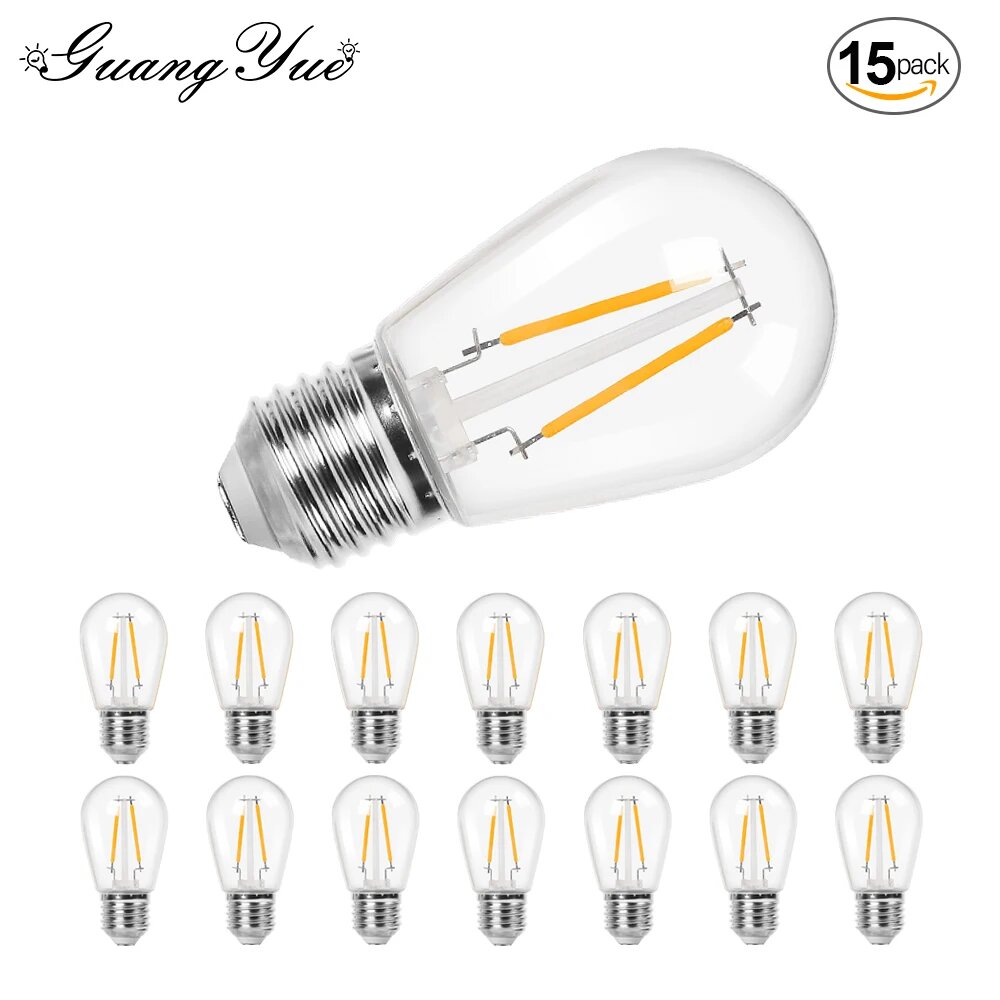 Светодиодные лампы Grensk S14 2Вт 12В 15 шт Clear Plastics