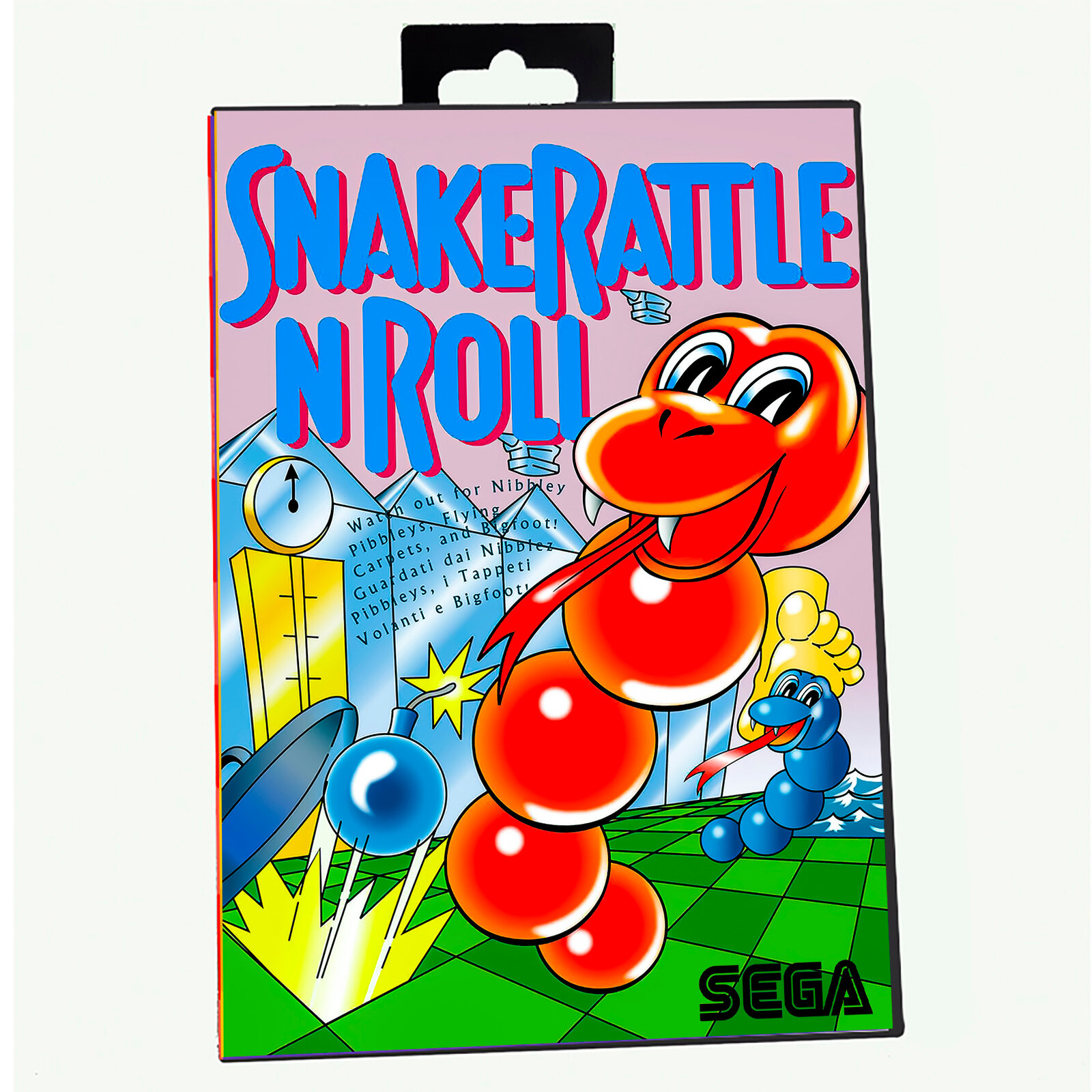 Картридж Snake Rattle 'n' Roll Для приставки Sega Genesis Sega Mega Drive 16 bit MD