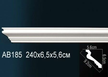 Карниз Потолочный для Ремонта Perfect AB185F Гибкий Д240xШ5.6xВ6.5 см /Перфект