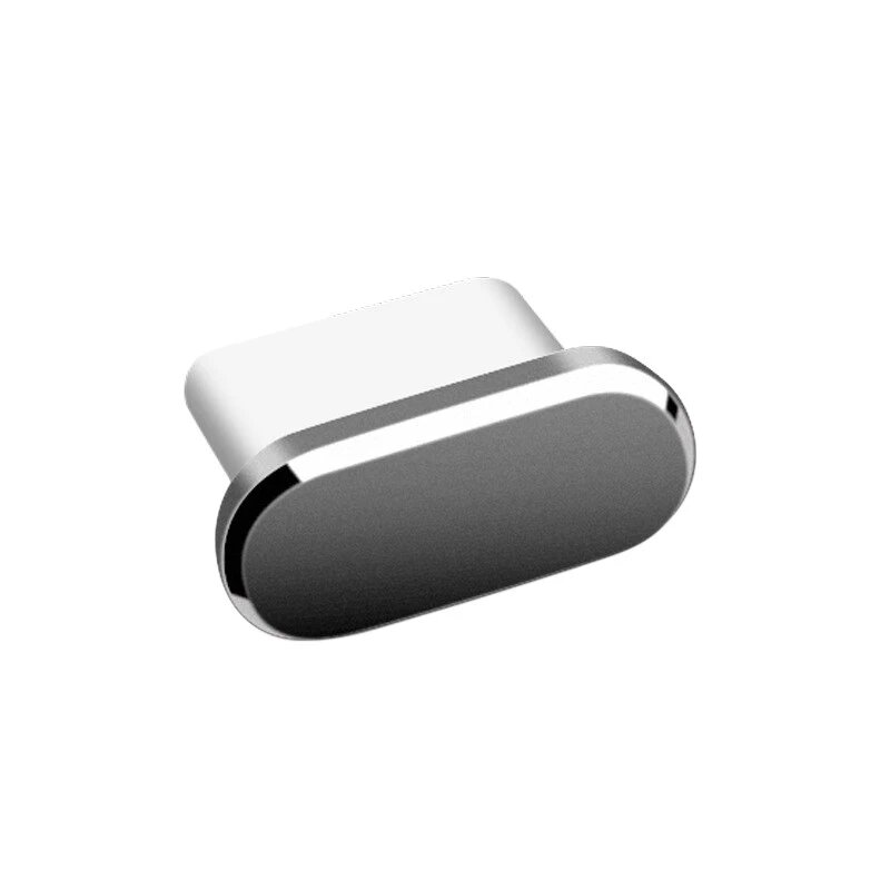 USB C Пылезащитные заглушки типа C Порт зарядки устройства Защитные колпачки для Samsung Xiaomi MacBook Ноутбук Металлическая пылезащитная заглушка Grey