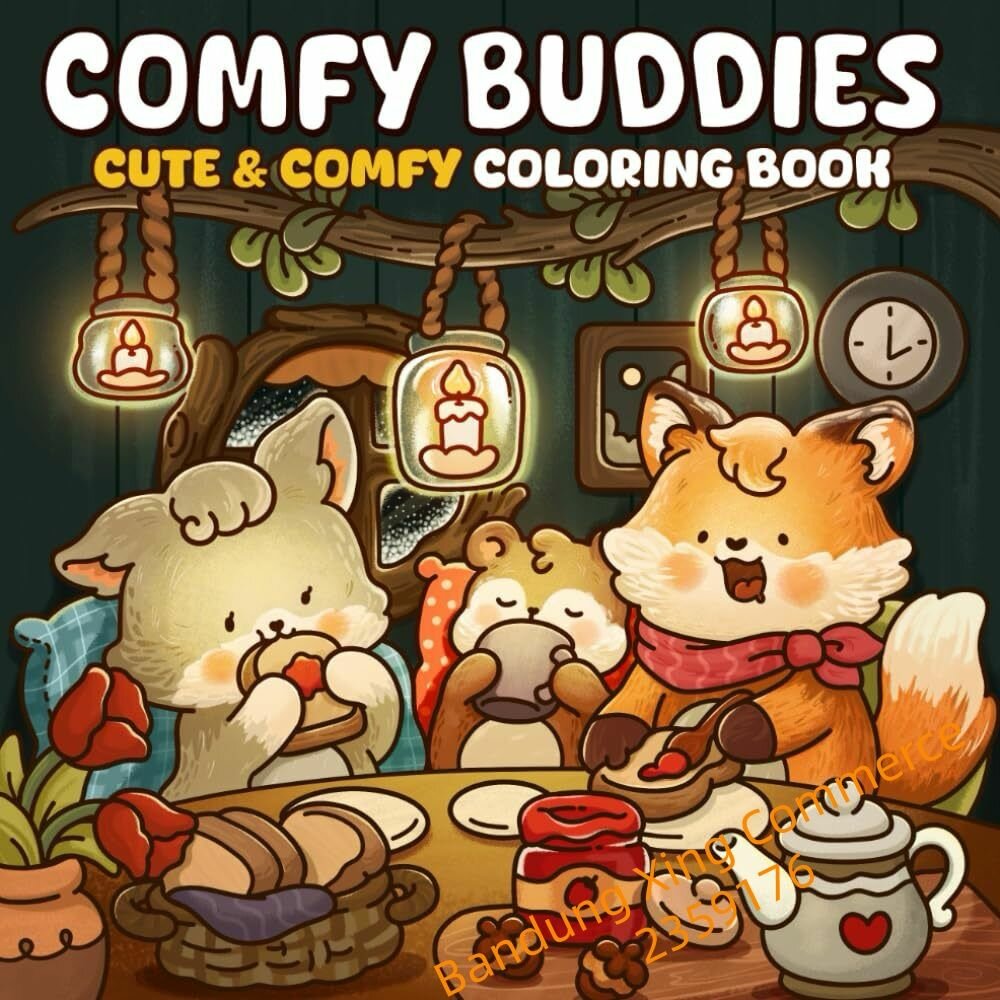 Раскраска антистресс для взрослых и подростков Coco Wyo -COMFY BUDDIES 89