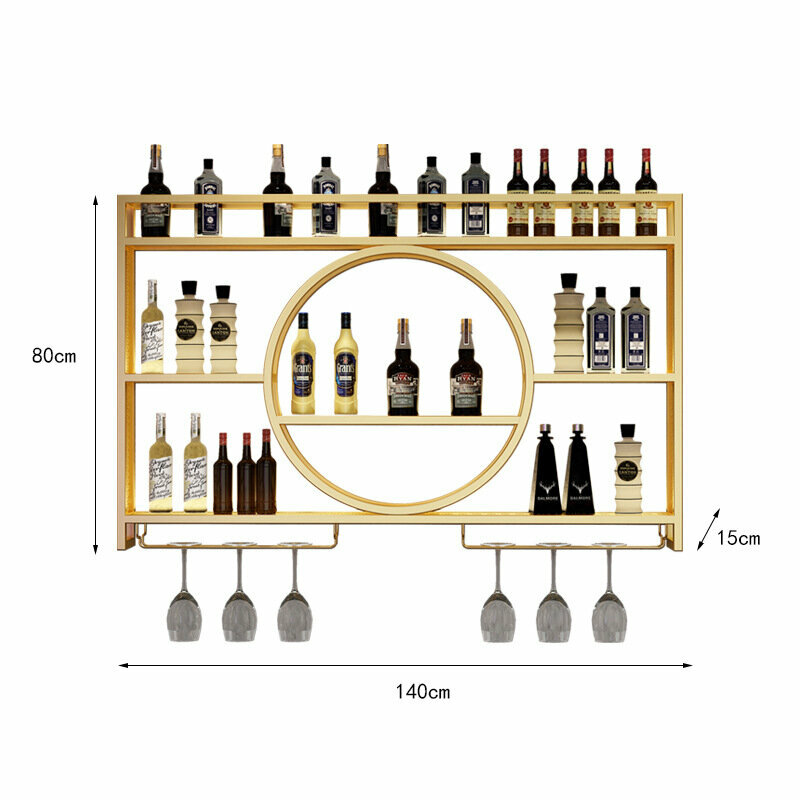 Железная художественная барная винная стойка, настенный винный шкаф, барная стойка для хранения, настенная домашняя выставочная стойка, настенная для ресторана
