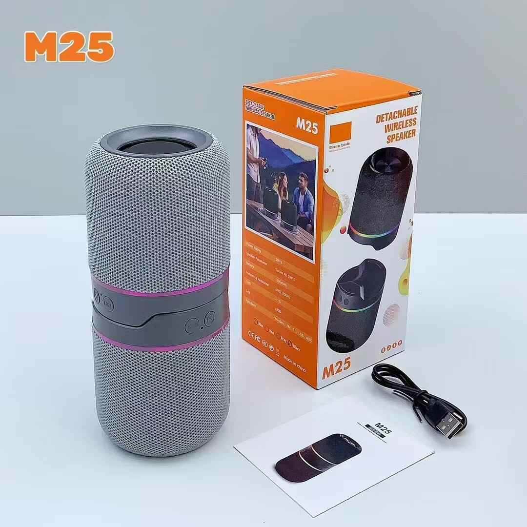 Космический стиль 2-в-1 Магнитный новый тканевый Bluetooth-динамик с LED-подсветкой, портативный TWS-динамик с мини-подключением