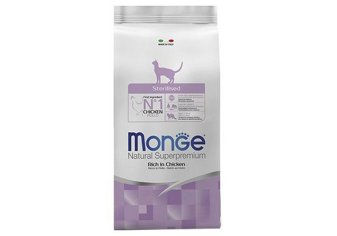MONGE CAT Sterilized Сухой корм д/стерилизованных кошек с Курицей