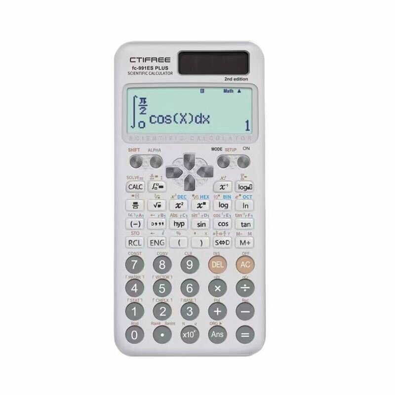 Калькулятор инженерный CASIO FX-991ES PLUS-2 (162х77 мм), 417 функций, двойное питание, сертифицирован для ЕГЭ