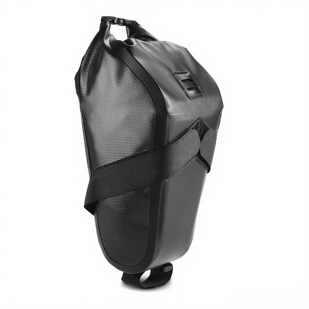 Сумка для велосипеда под седло водонепроницаемая Bike Saddle Tube Bag объем 2.3L черный желтый материал PVC размер 326*110*108mm вес 135g быстрый съем доступные аксессуары для велосипеда 1шт