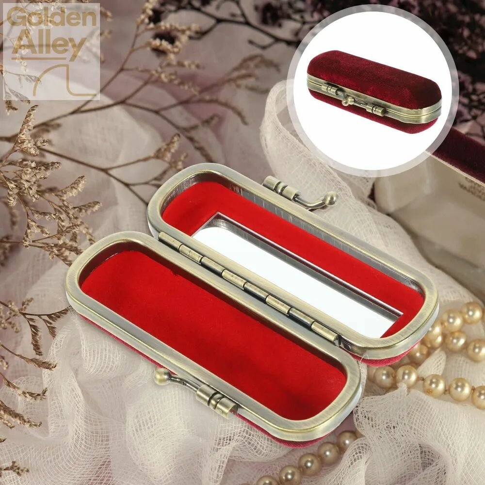 Коробка Для Губной Помады С Удобным Хранилищем И Зеркальцем 9 5X3 5Cm