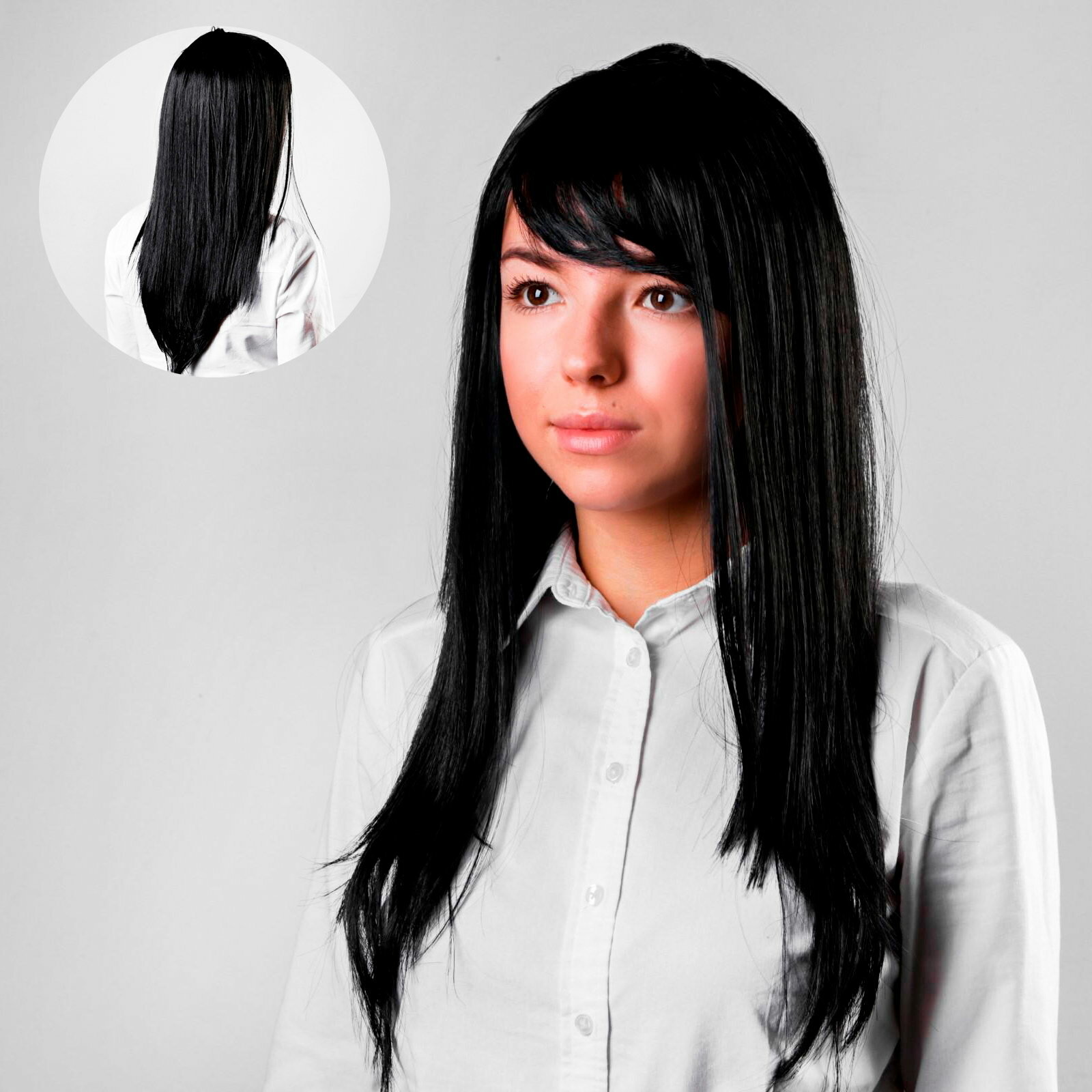 Карнавальный парик "Красотка", обхват головы 56-58 см, чёрный