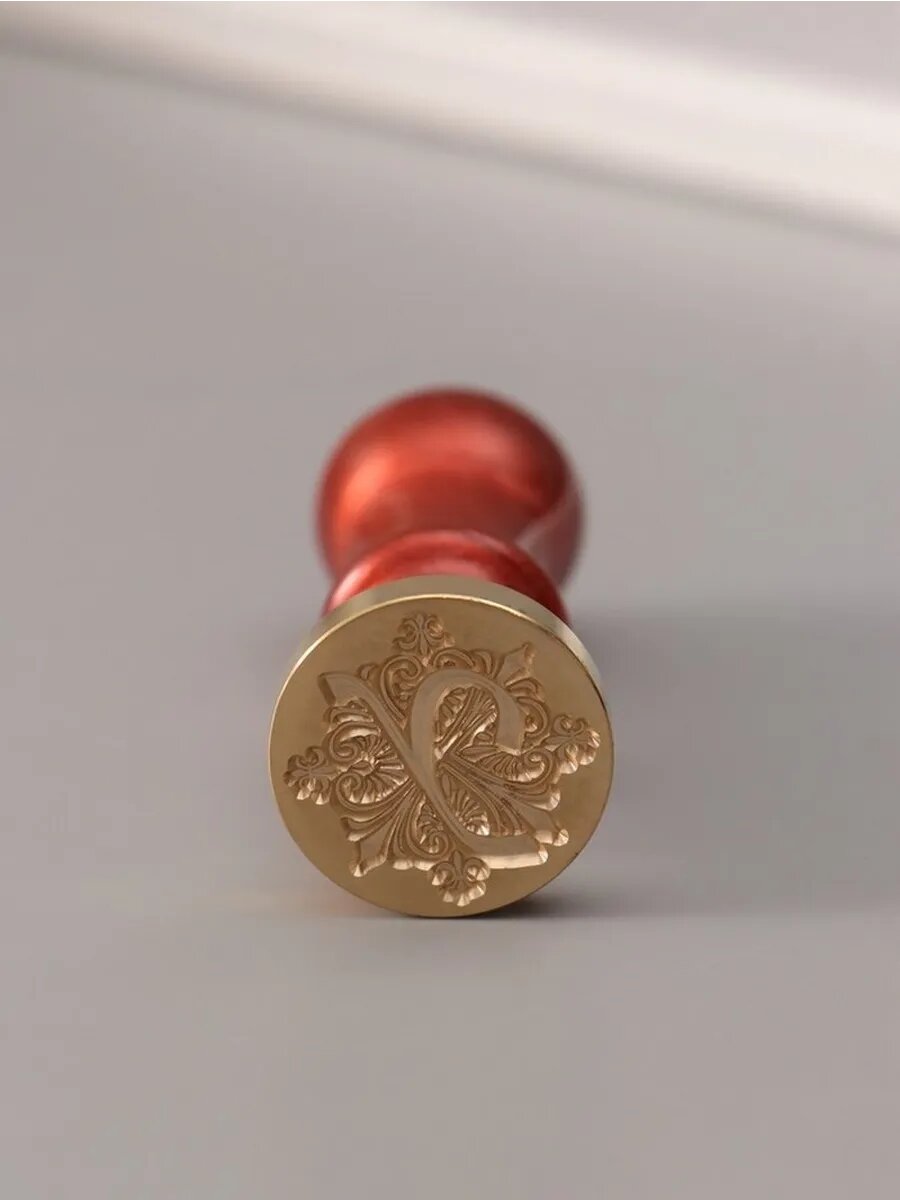 Уникальная печать с монограммой для сургуча