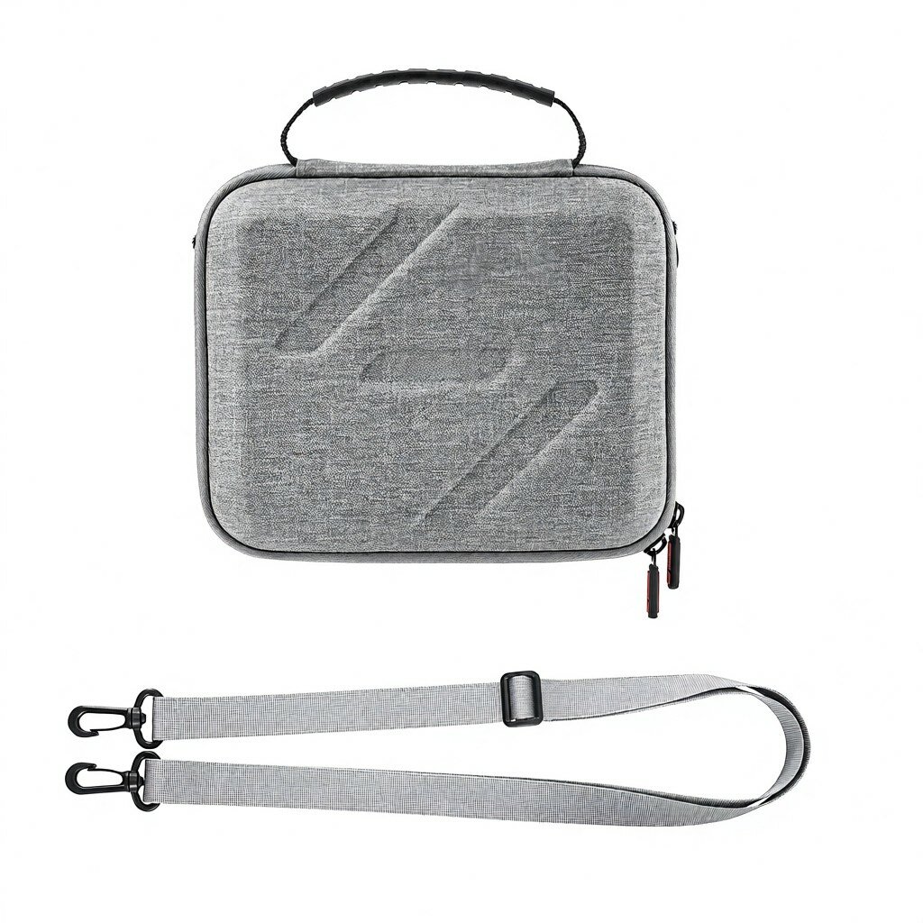 Сумка для хранения портативная для стабилизатора ручногоheld, сумка для переНОСа через плечо, аксессуар для спортивной камеры, нитроgen, для DJI Osmo Mobile 7/7pro, серый цвет, размер 22.5*18.5*6.2cm, вес 350g/360g, 1 шт.