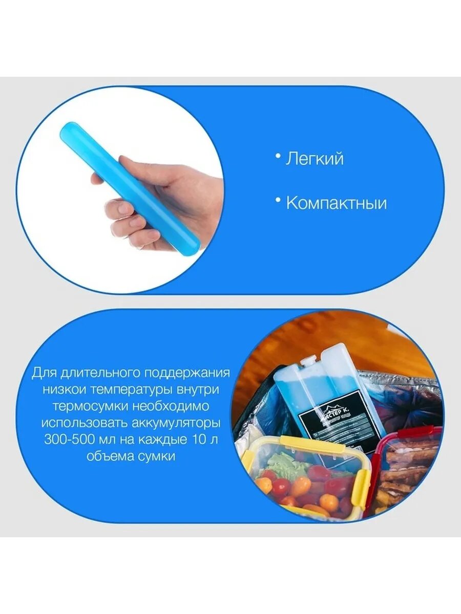 Многоразовый гелевый аккумулятор холода 80 мл