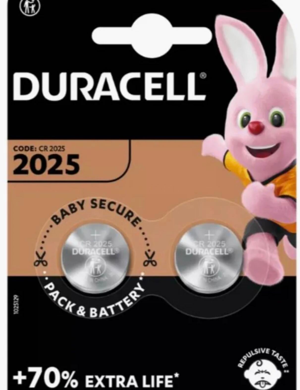 Duracell Батарейка CR2025, Литиевый тип, 3 В( 4 штуки в комплекте)