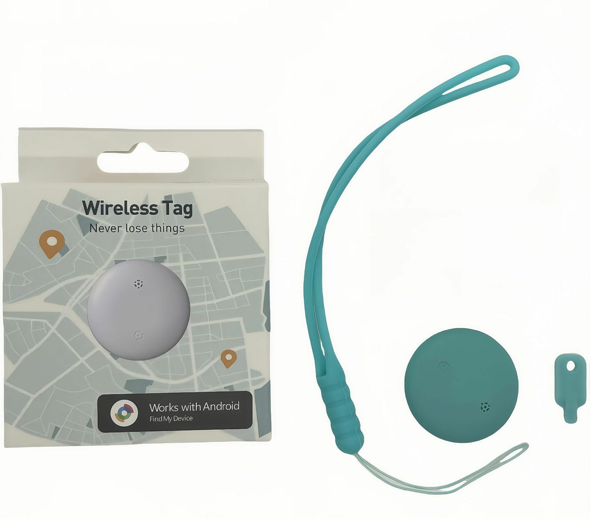 Подходит для Google Find Google Anti-Loss Alarm Device Поддержка Android Чемодан для пожилых животных Bluetooth-локатор