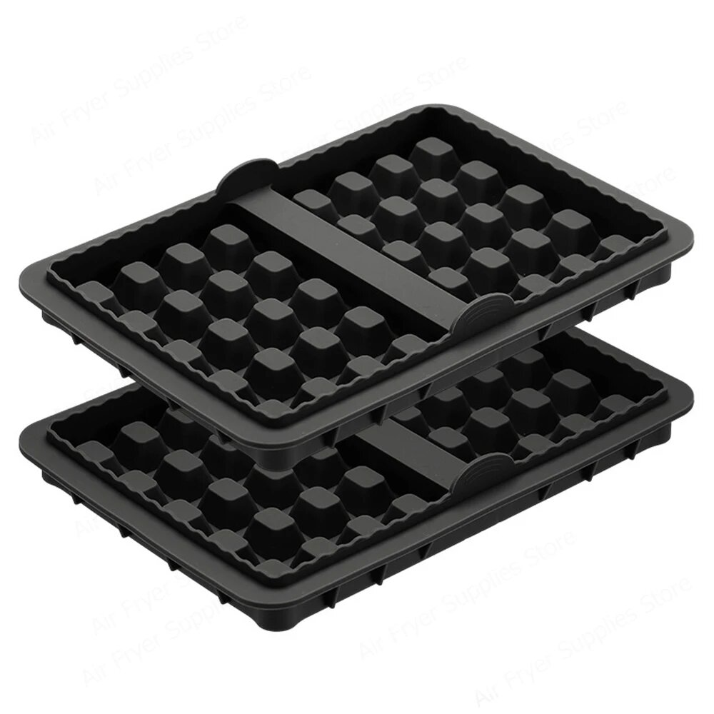 2 шт, силиконовые формы для вафель Ninja черный