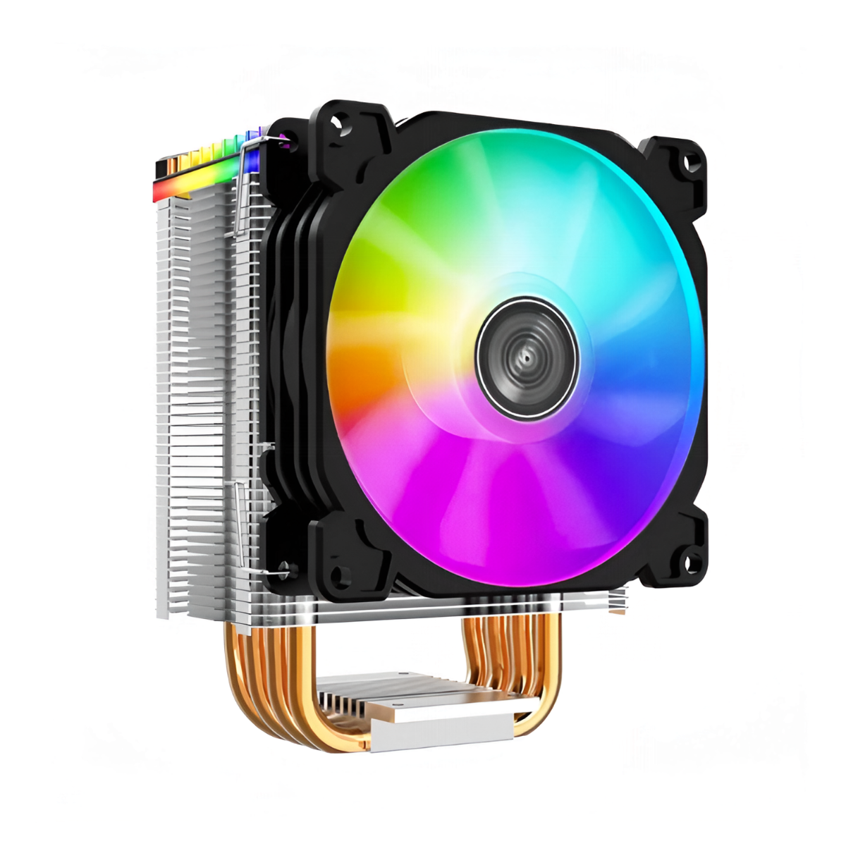 Процессорный кулер Jonsbo CR-1400 ARGB черный башенный кулер с TDP до 160 Вт, RGB-подсветкой, 4 тепловые трубки