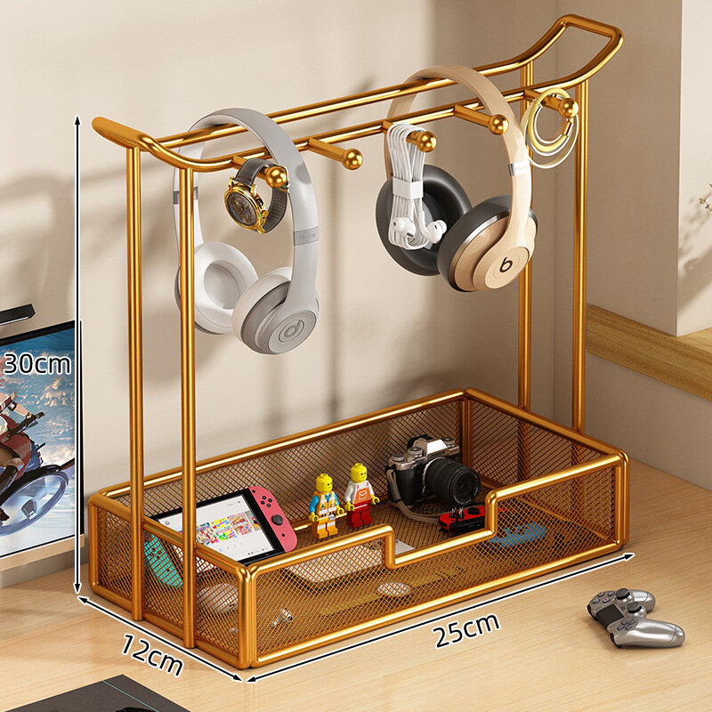 Подставка для наушников, креативный держатель для AirPods Max, настольный крючок для игровой гарнитуры, металлическая стойка для хранения