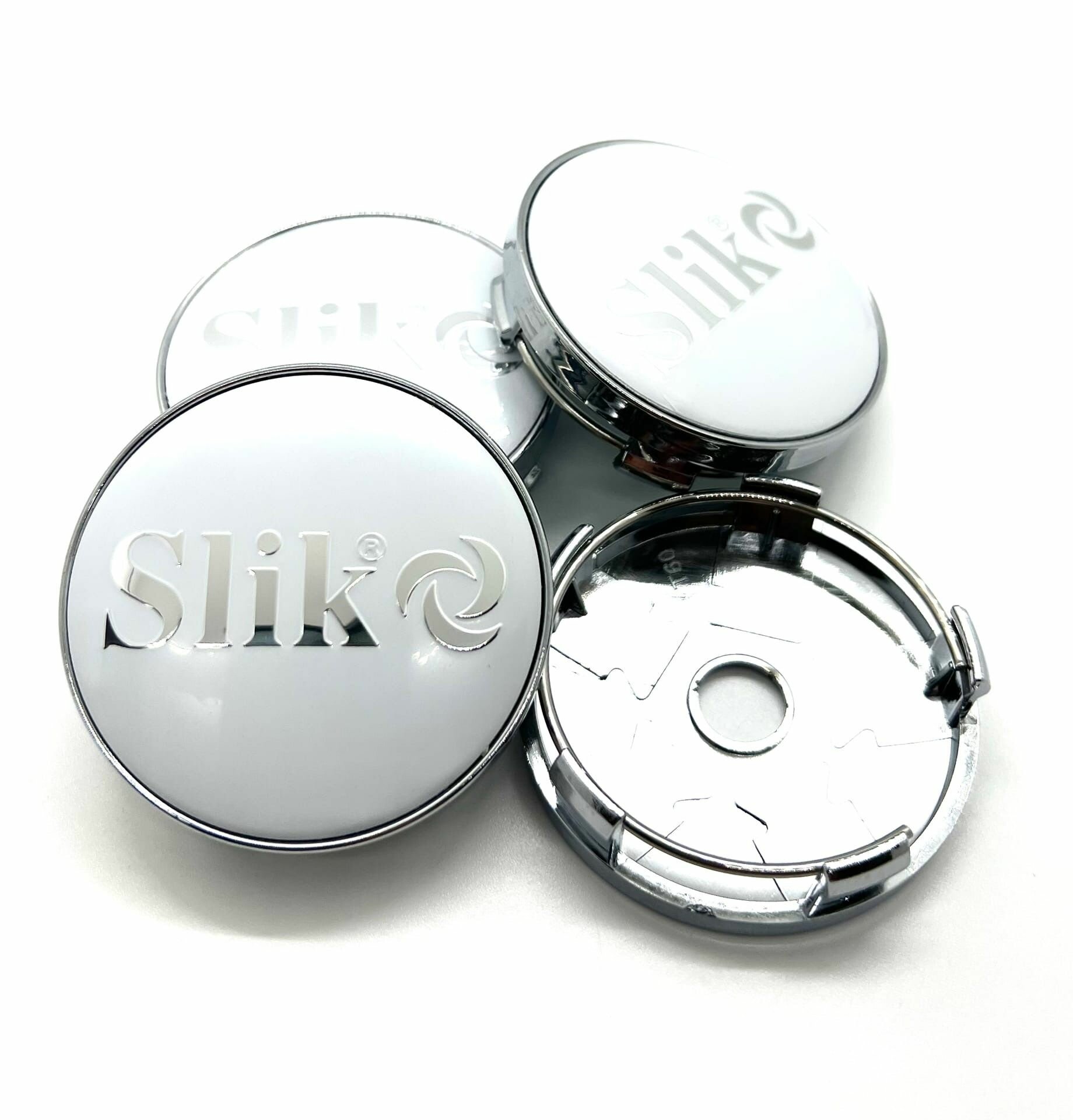 Колпачки заглушки на литые диски Универсальные (Tech Line / Neo/ Venti / RST) Slik 60/56/9мм 4 колпака.