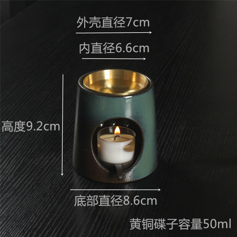 Керамический ароматический горелка для домашнего использования, внутренний обогреватель эфирных масел, свечная горелка, лампа для кофейного порошка, диффузор аромата сандалового порошка