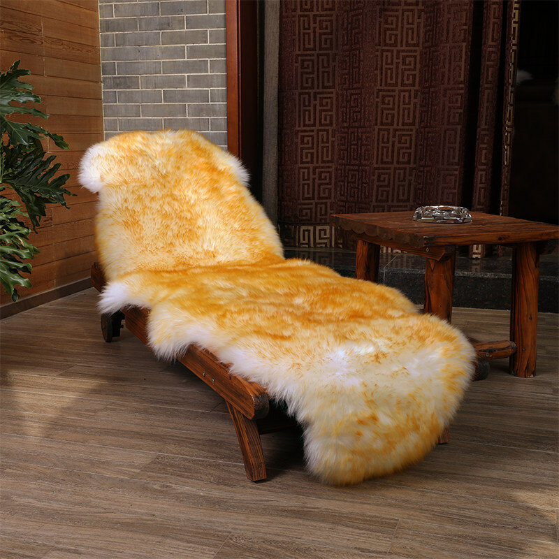 Подушка для дивана из натуральной австралийской шерсти, зимний шерстяной ковер, цельная плавающая подушка из овчины, подушка для сиденья дивана.