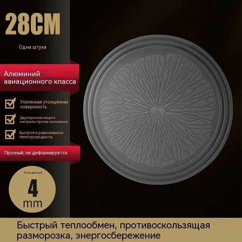 Сковорода, 28.1 см, без крышки