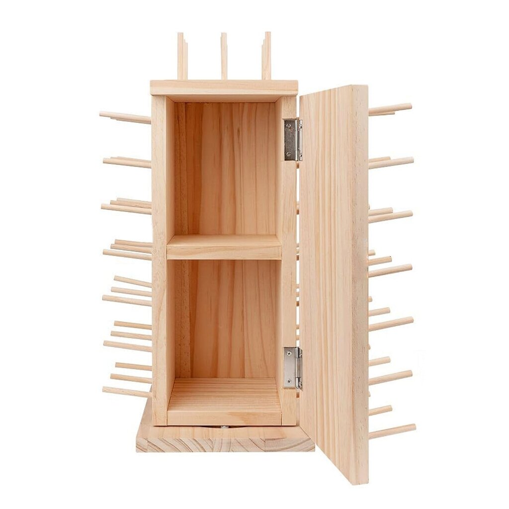 84 Катушки Вращающейся Деревянной Подставки Для Ниток Держатель-Органайзер для Ниток для Шитья, Квилтинга, Вышивки, Плетения волос и ювелирных изделий