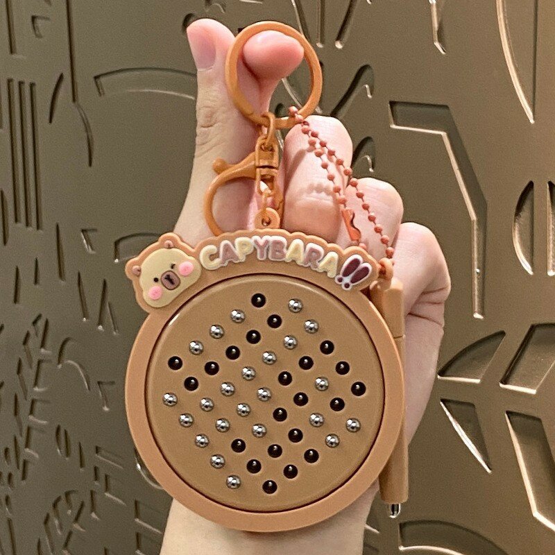 Креативный антистрессовый магнитный стальной шарик, доска для рисования, брелок, подвеска для рюкзака, брелок для автомобиля, украшение для хранения, подарок для детей