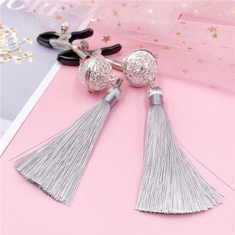 Сексуальные зажимы для сосков с кисточками для мужчин и женщин, милые звонки для стимуляции сосков, анальные пробки с бусинами