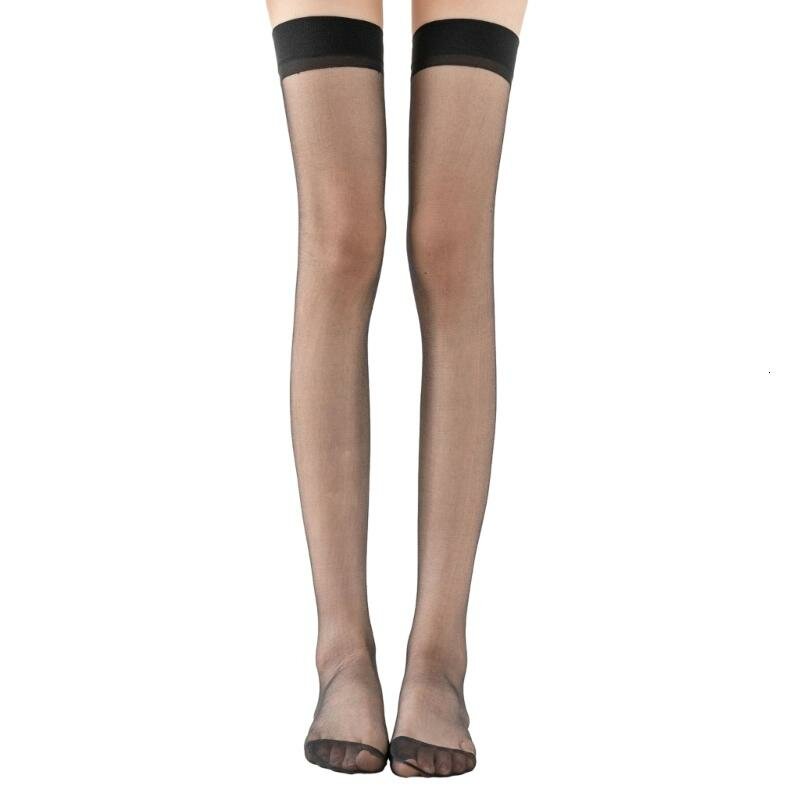 Женские нейлоновые чулки до бедра, Черный
