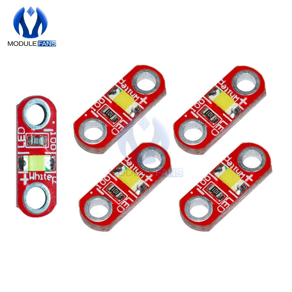 10 шт. мини SMD светодиодный модуль белый светодиодный модуль для Lilypad напряжение 3 в до 5 В 40 мА плата