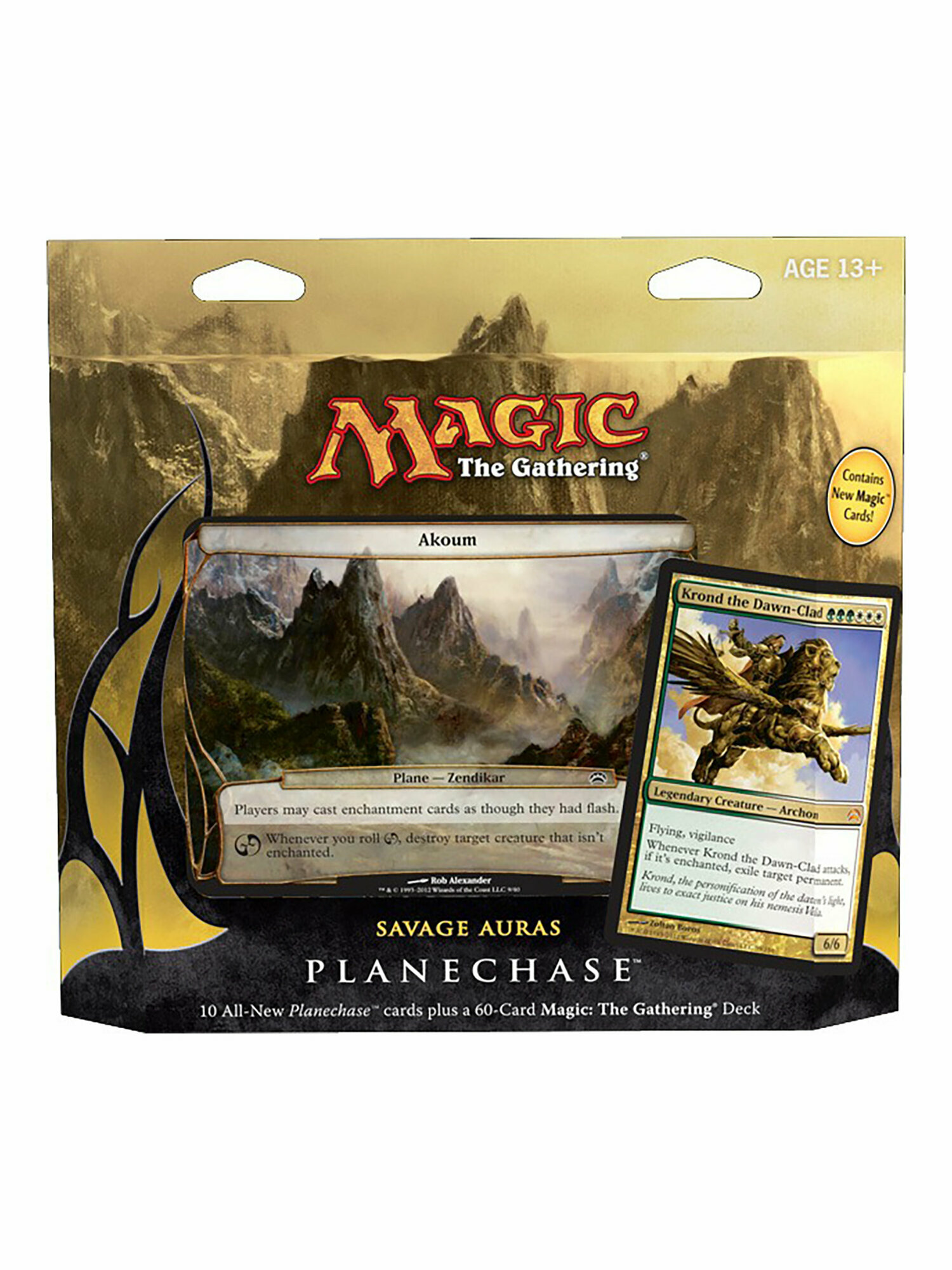 Magic The Gathering: Готовая колода MTG Savage Auras издания Planechase 2012 на английском