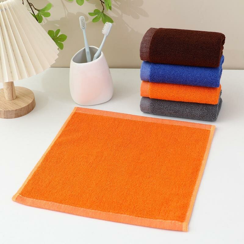 Хлопчатобумажное полотенце маленькое квадратное полотенце Отель Гостиница Воздушное полотенце Логотип можно настроить