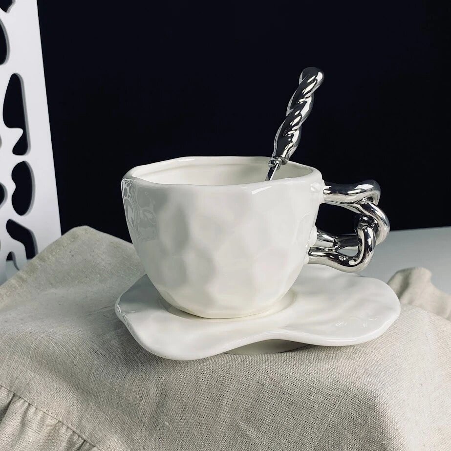 Чашка 280мл с блюдцем и ложкой Фарфор 163-082 118-163-082