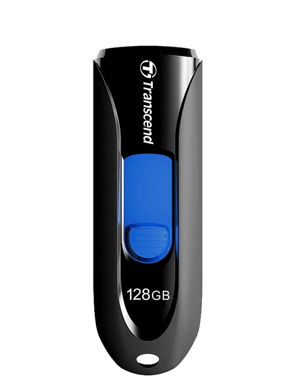 Флешка Transcend JetFlash 790, 128 ГБ, USB 3.2 Gen1, черный/синий (TS128GJF790K)
