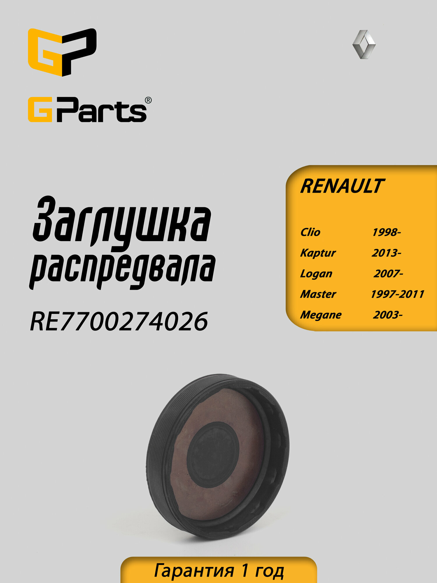 Заглушка распредвала