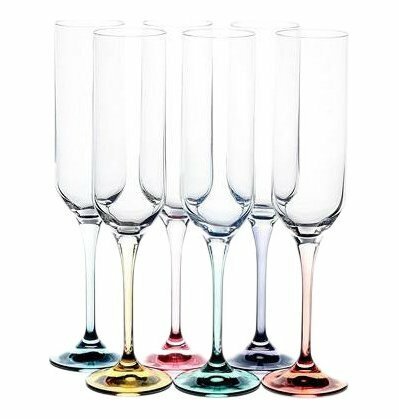 Бокал для шампанского 200 мл 1 шт Crystalex CZ s.r.o. "Ума /D5195 /Ассорти" / 392531