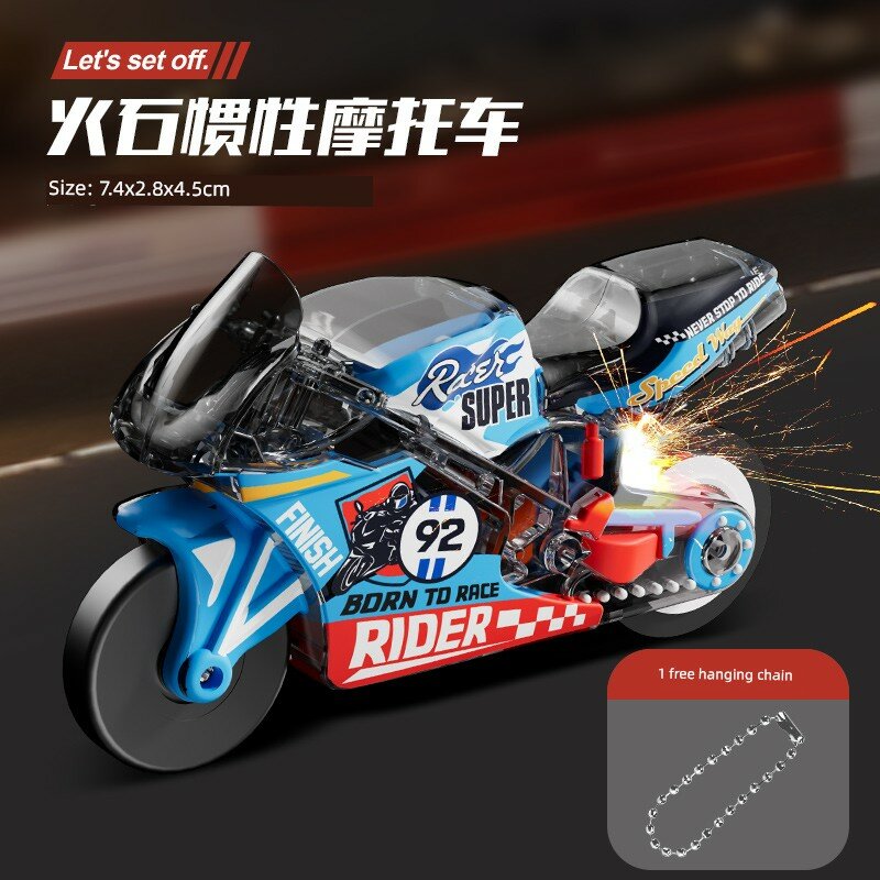 Оригинальный мотоцикл Sogou с инерционным приводом, выдающий искры, детская мини-игрушка, Sogou boy, для детей от 3 до