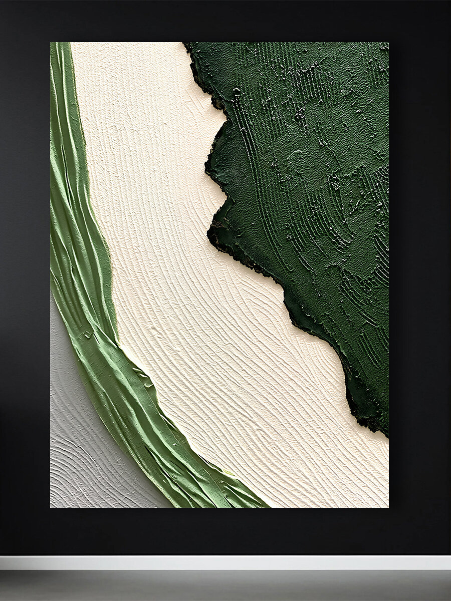 Картина на холсте - "Абстрактный минимализм с эффектом 3D, бетон, штукатурка (картина плоская печать на холсте)" , 30х40 см.