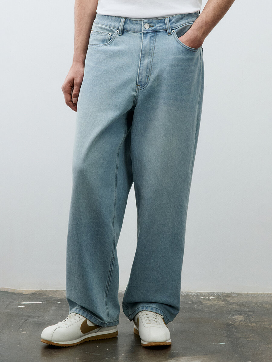 Джинсы широкие basic 