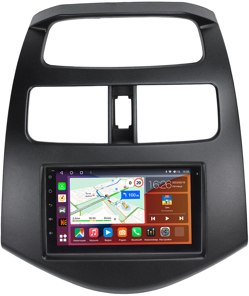 Штатная магнитола Daewoo Matiz Creative (M300) 2009-2011 (матовая) Canbox H-Line 4477-RP-CVSP-81 Android 10 (4G-SIM, 4/32, DSP, QLed)