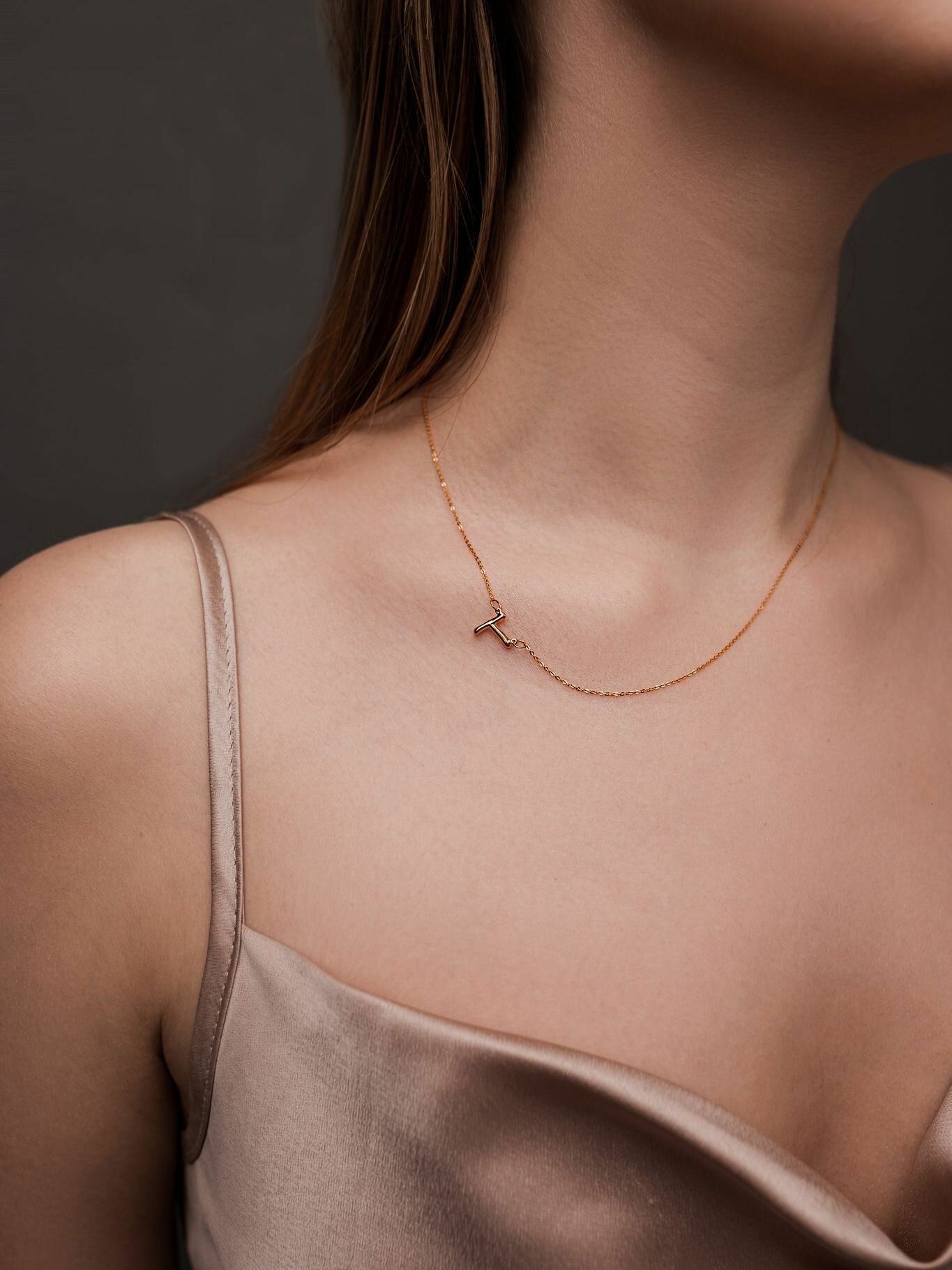 Колье, серебро, 925 проба, золочение