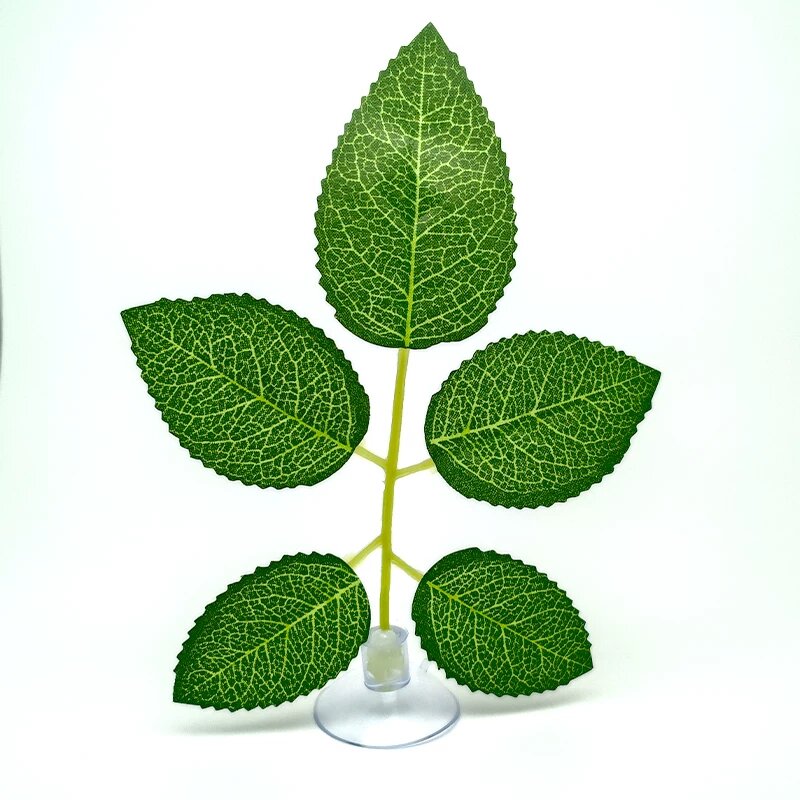 Пюре из фруктов для гекконов, волшебная поилка для животных, имитирующая листья, ландшафтный дизайн с водным элементом,