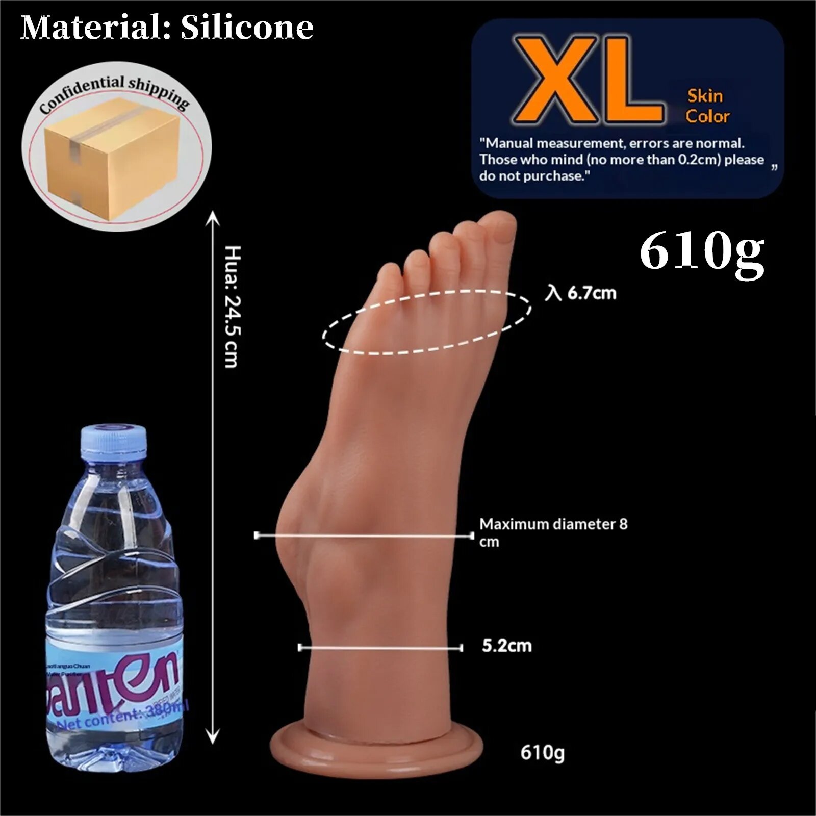 Новая анальная пробка огромных ног, большая силиконовая задница, глубокий мастурбатор, XL